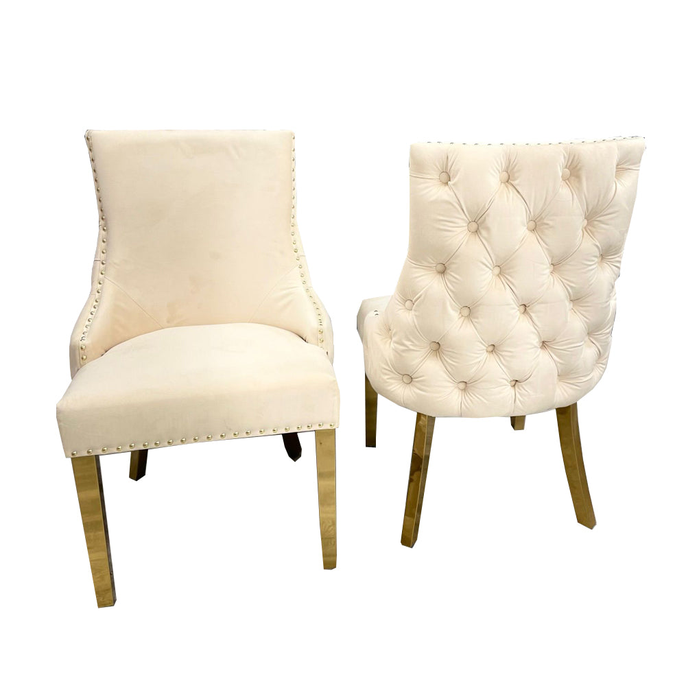 Kensington Dining Chair Gold Legs – Furnish 365 Limited
