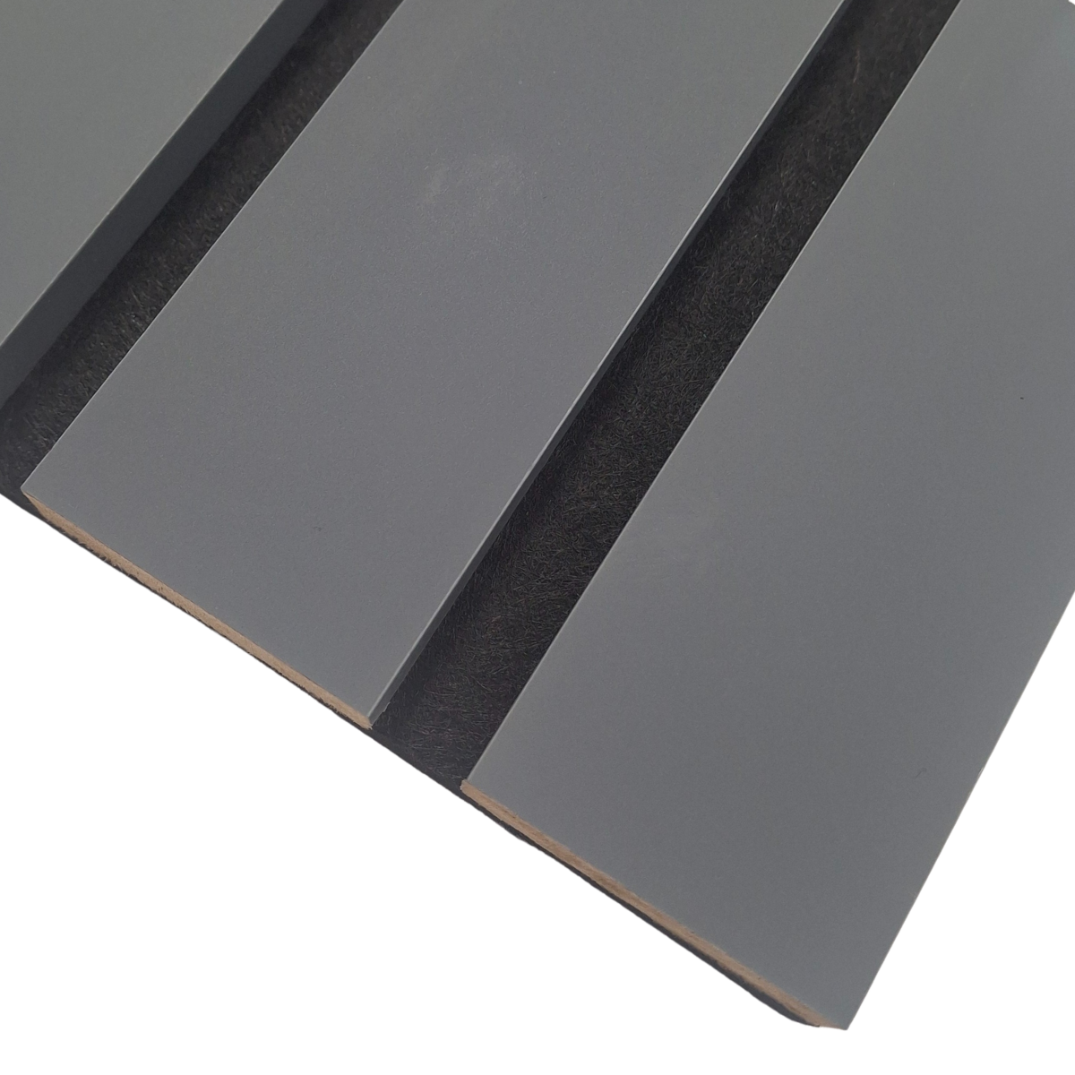 Coloured Acoustic WIDE SLAT Wall Panels - 3 sided -240cm x 30cm (2 pac ...